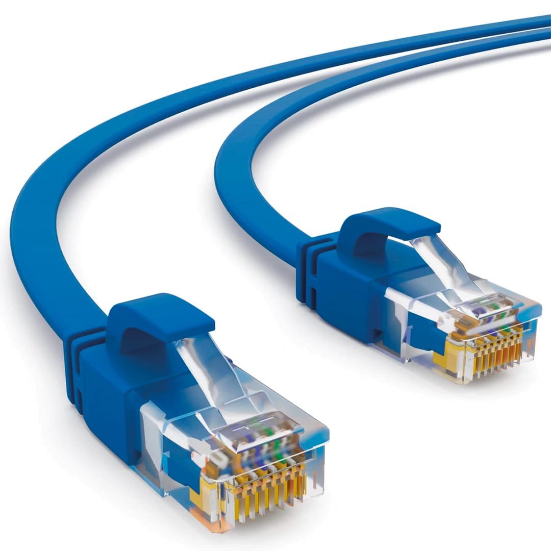 Patch cord Cat6 Azul 2 FT PLANOS, LANTEK LTK-C602B – Lanprosa